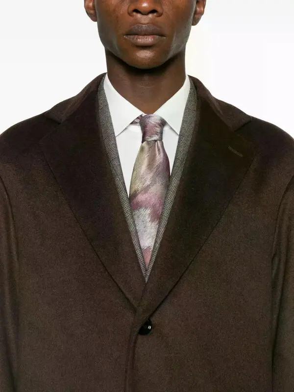 LARDINI Notched-lapel Coat