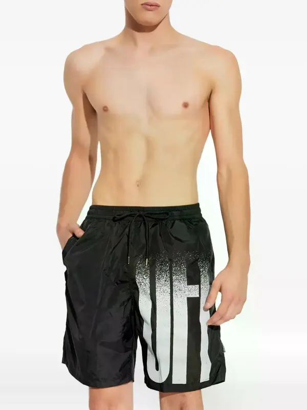 Off-White Logo-print Drawstring Swim Shorts