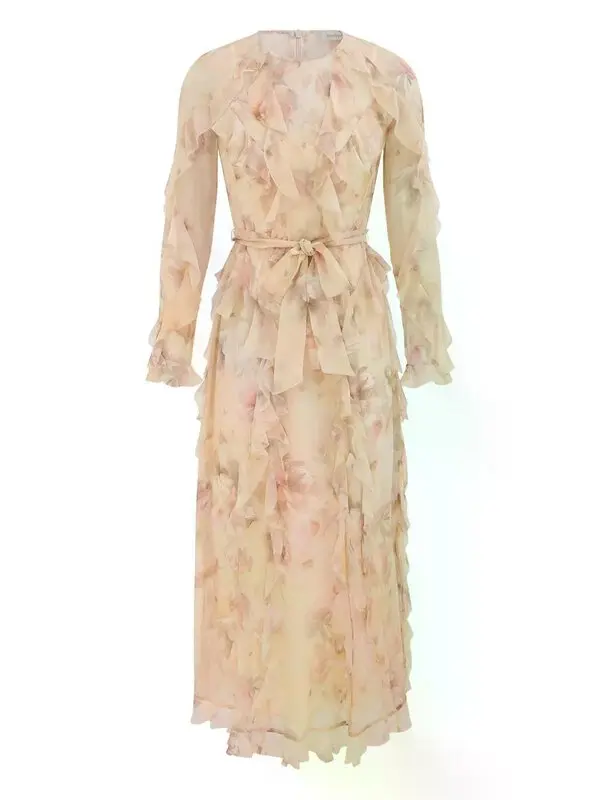Zimmermann Hypnotic Frill Ruffled Maxi Dress