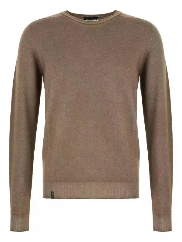 AROVESCIO Crew-neck Sweater - Brown