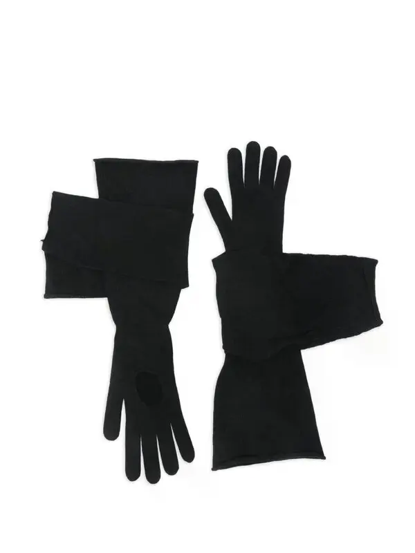 Moschino Wool Gloves - Black