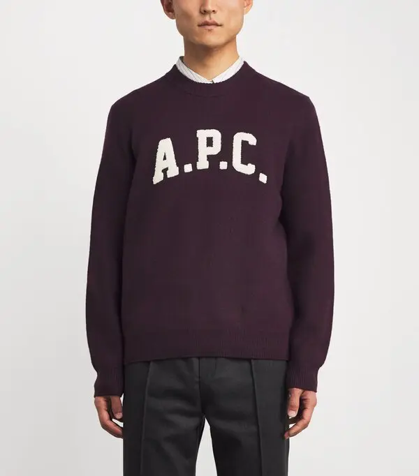 A.p.c. Wool Jay Logo Sweater