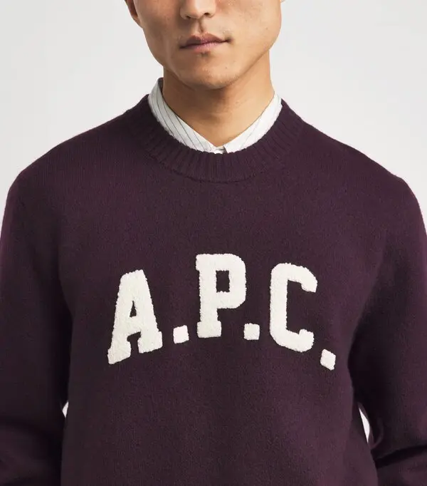 A.p.c. Wool Jay Logo Sweater