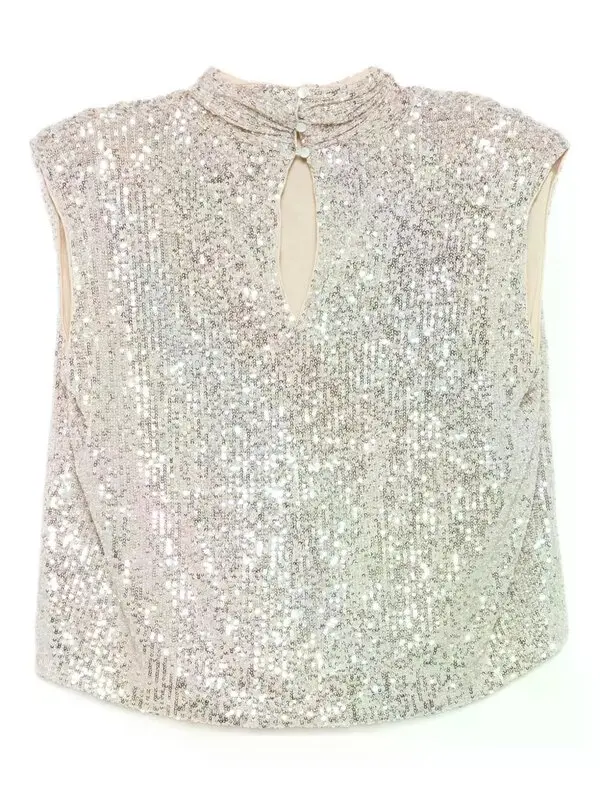 Karl Lagerfeld Sequined Sleeveless Blouse
