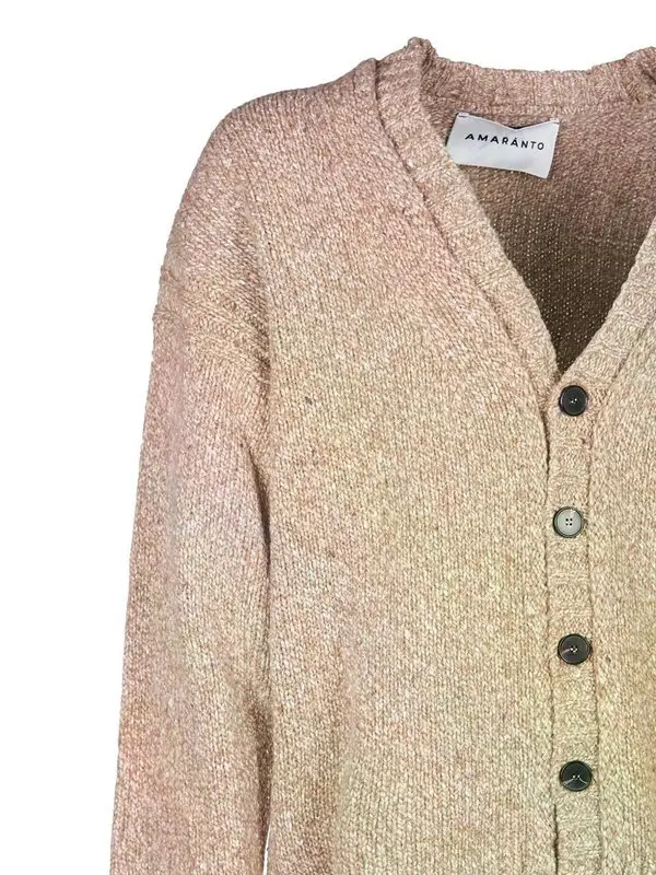 AMARANTO V-neck Buttoned Cardigan