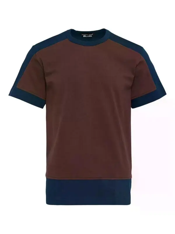 Comme Des Garçons Colourblock T-shirt - Blue