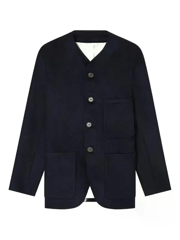 Emporio Armani Buttoned Patch-pocket Jacket