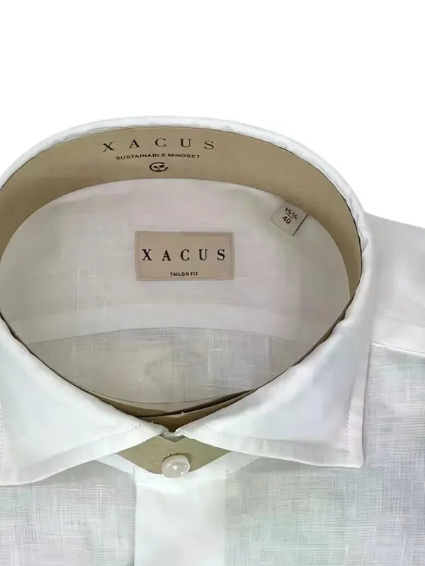XACUS Point-collar Buttoned Shirt - White