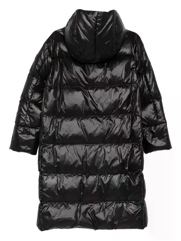 Peuterey Quilted Hooded Coat - Black