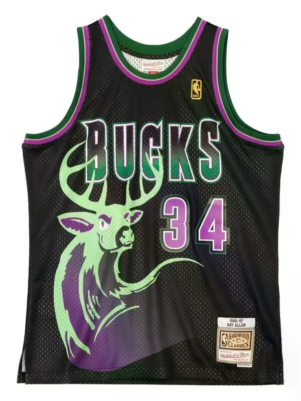Mitchell & Ness Nba Milwaukee Bucks 1996 Ray Allen Jersey - Black