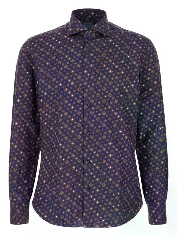 BARBA NAPOLI Floral-print Shirt
