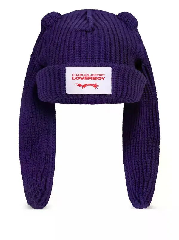CHARLES JEFFREY Rabbit Beanie - Purple