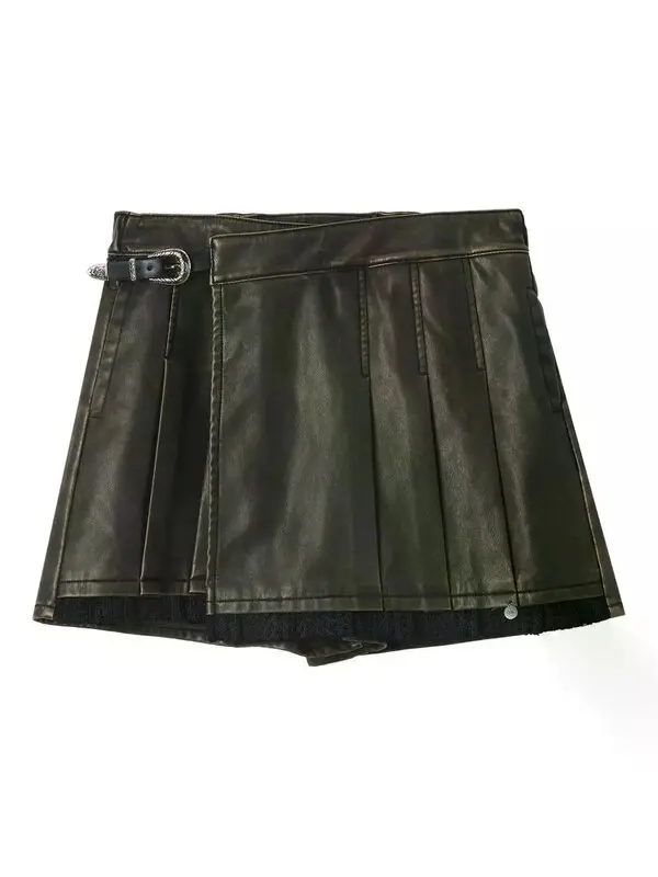 MUSIUM DIV. Pleated Buckle Shorts