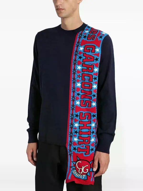 Comme Des Garçons Graphic-panel Sweater