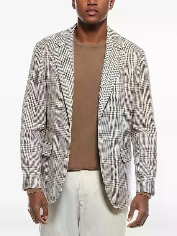 Brunello Cucinelli Flap-pocket Checked Blazer