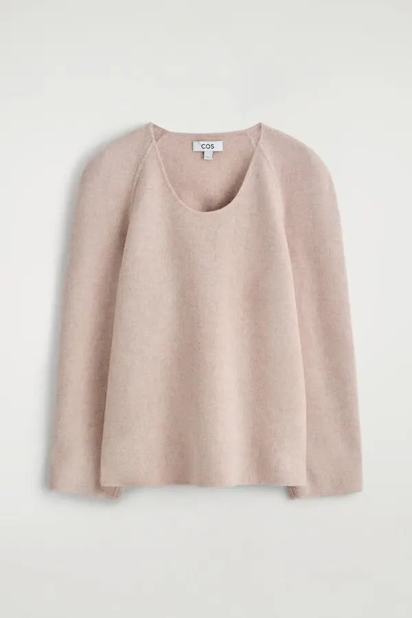 Cos Double-faced Wool Blend Top