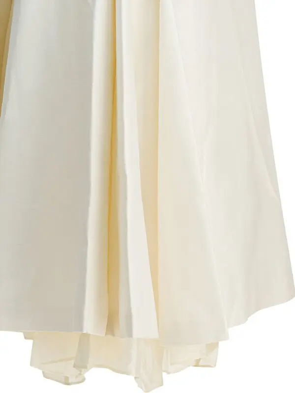 SANDBEIGE A-line Skirt - White