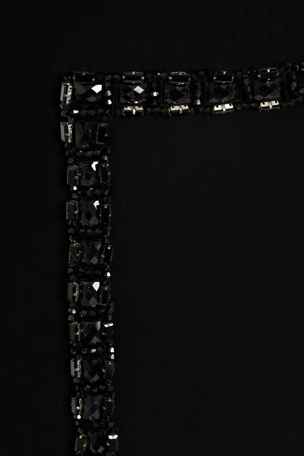 Max Mara Aversa Crystal-embellished Crepe Mini Dress