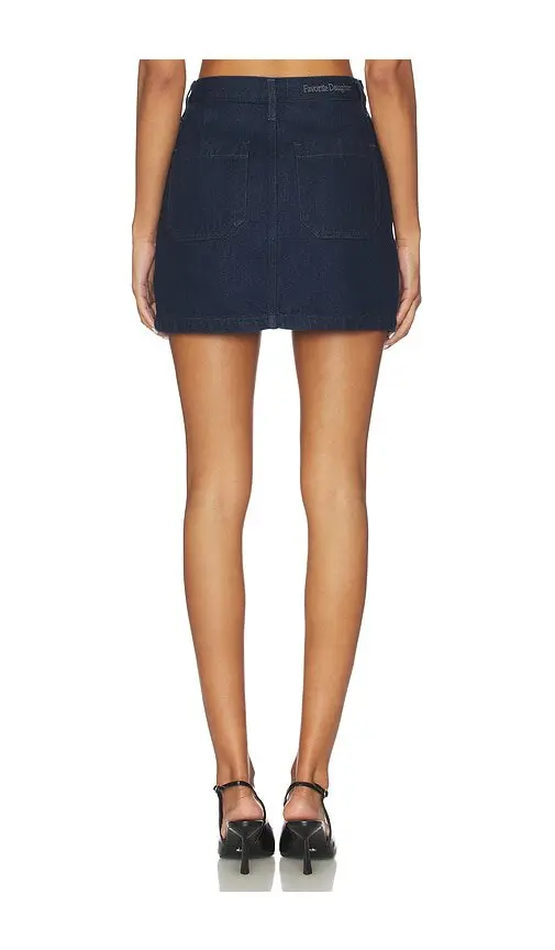 FAVORITE DAUGHTER Mimi Mini Skirt In Denim