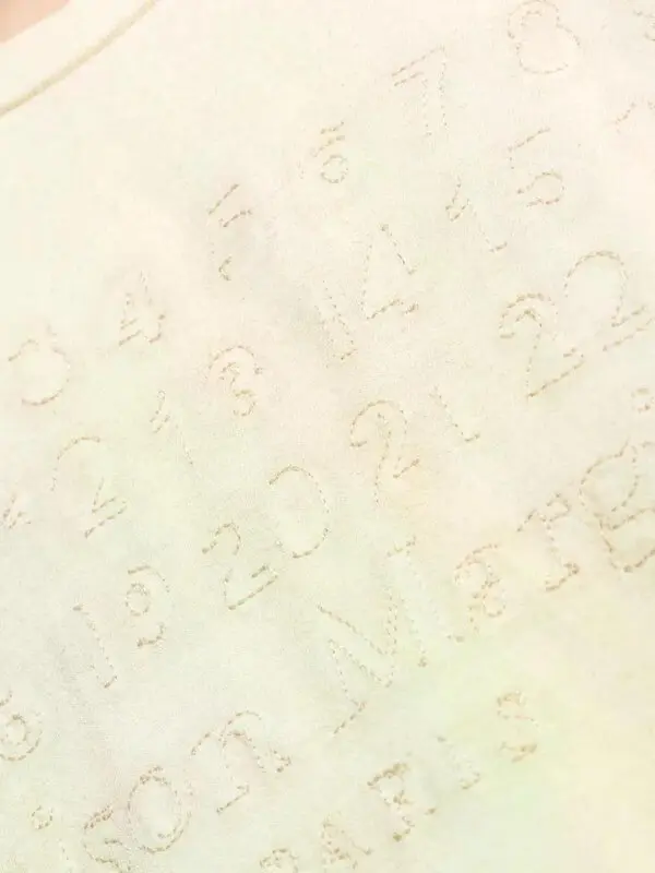 MAISON MARGIELA Logo-embroidered T-shirt - Neutrals