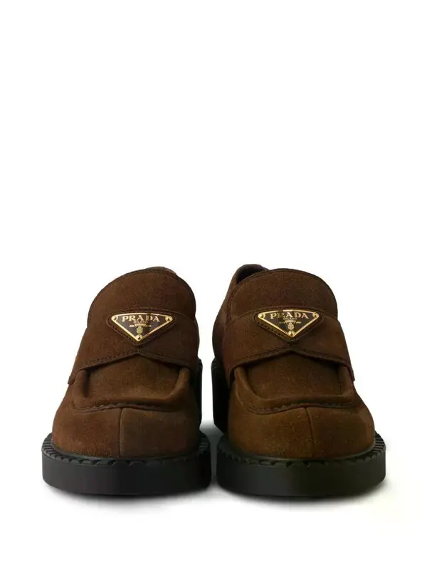 Prada Suede Loafers - Brown