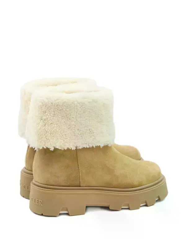 Moncler Aurea Shearling Boots - Neutrals