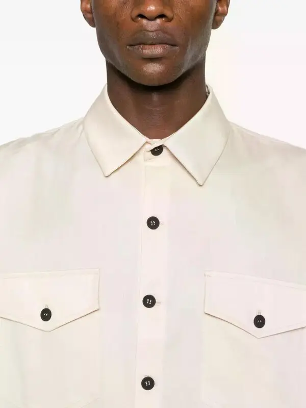 NOTRAINPROOF Flap-pocket Shirt - Neutrals