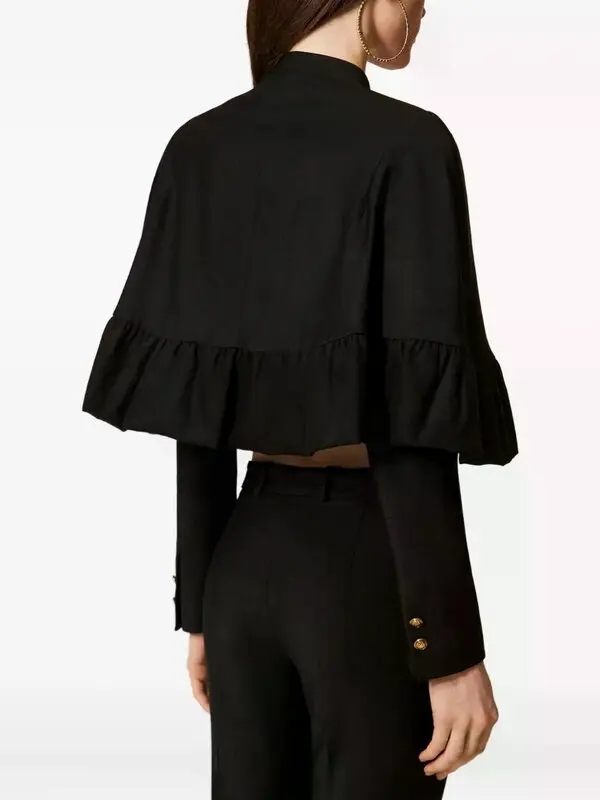 TWINSET Ruffled Cape Jacket