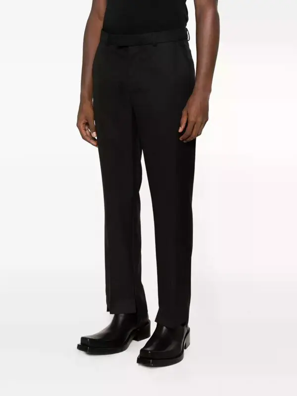 NOTRAINPROOF Tailored Trousers With Side Slits - Black