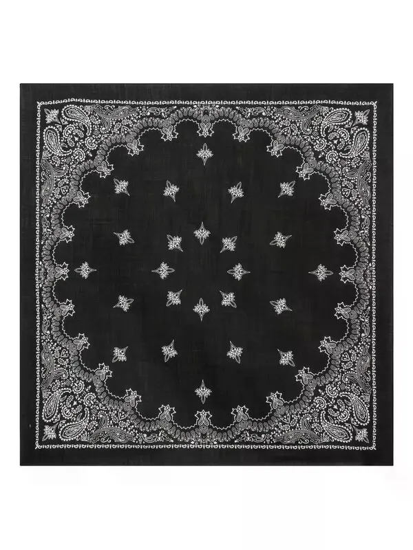 Destin Paisley-print Scarf - Black