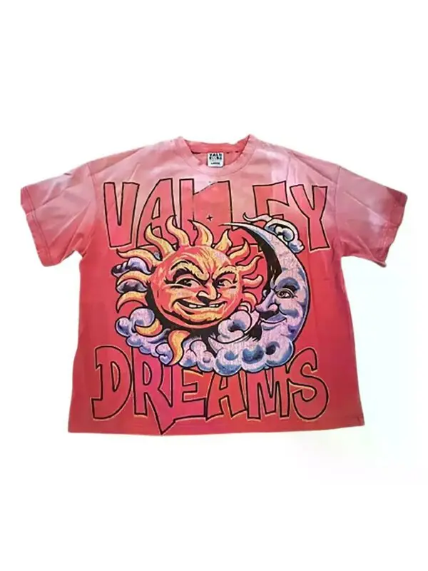 VALE FOREVER Sun-print T-shirt - Red