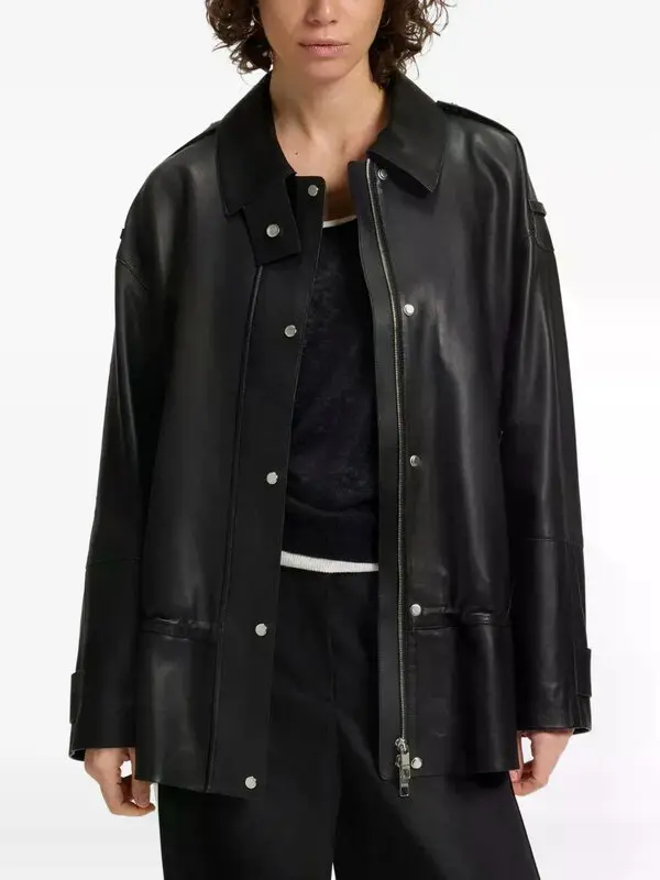 BOSS Long-length Biker Jacket