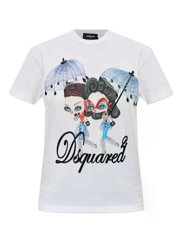 Dsquared2 Printed T-shirt - White