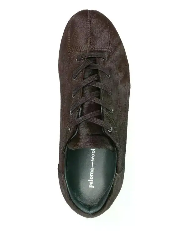 Paloma Wool Brushed-effect Lace-up Sneakers