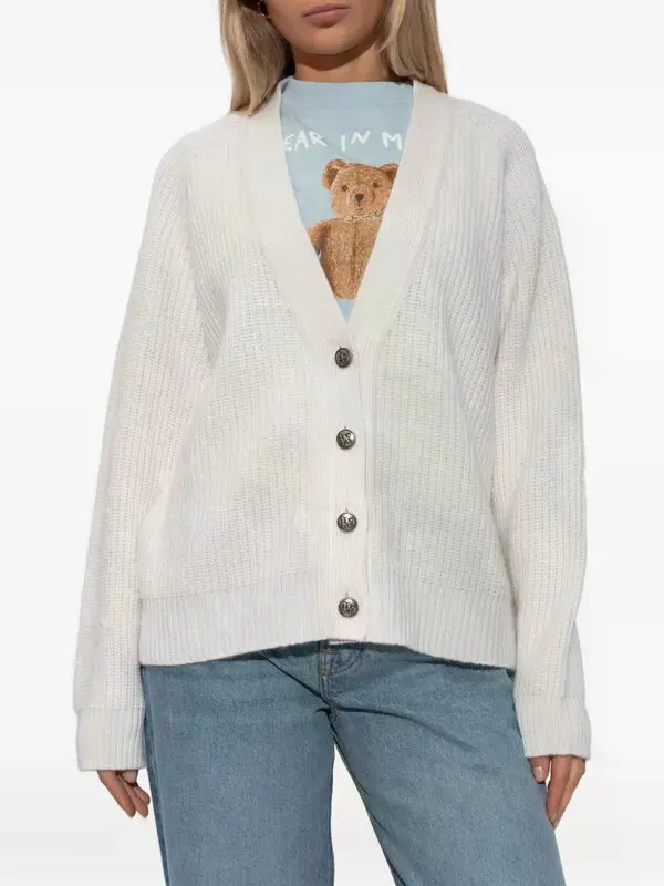 Palm Angels V-neck Buttoned Cardigan - Neutrals