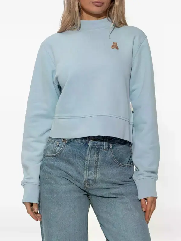 Palm Angels Mock-neck Long-sleeve Sweatshirt