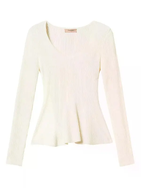 TWINSET Ribbed Knit Sweater