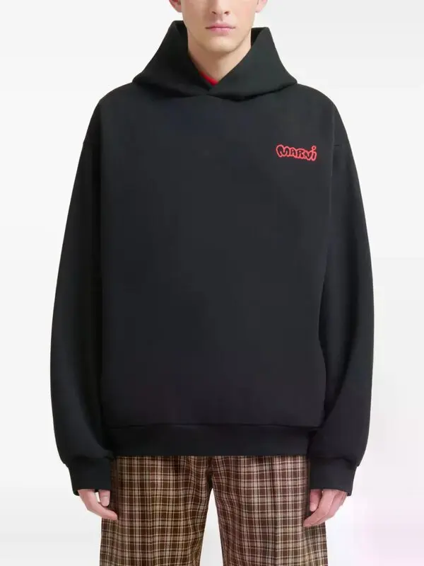 Marni Logo-print Cotton Hoodie