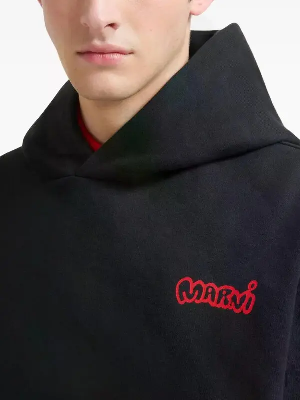 Marni Logo-print Cotton Hoodie