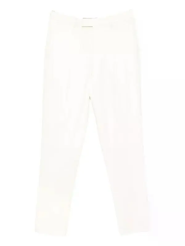 Zegna Pleated Wool Trousers - Neutrals