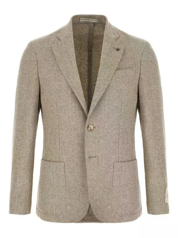 Corneliani Herringbone Single-breasted Blazer