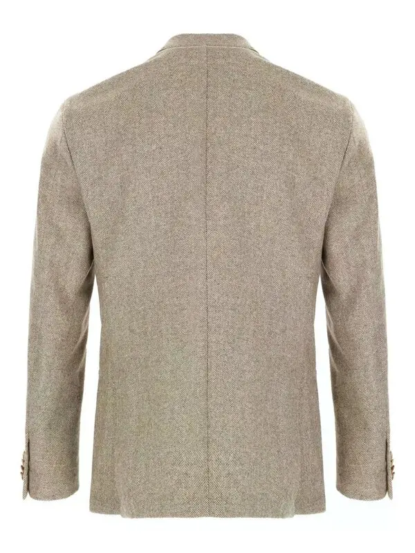 Corneliani Herringbone Single-breasted Blazer