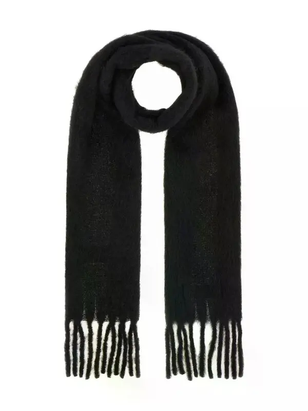 Marni Fringed-edge Scarf - Black