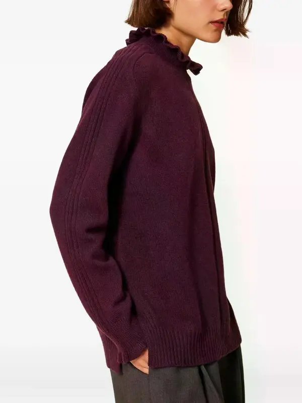 TWINSET Ruffled-neck Sweater - Red