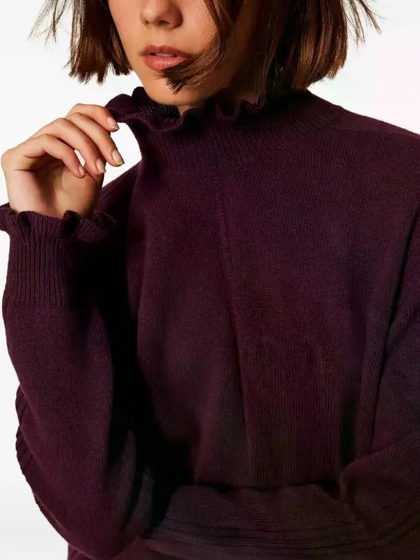 TWINSET Ruffled-neck Sweater - Red