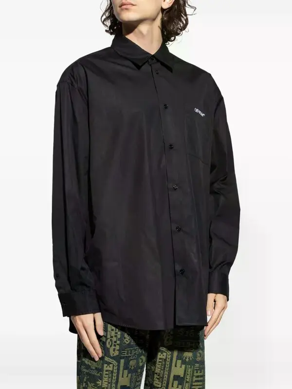 Off-White Arrows-motif Cotton Shirt