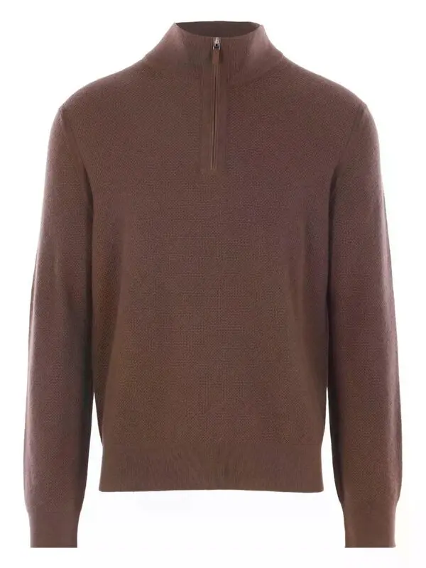 Zegna Zip Cashmere Sweater