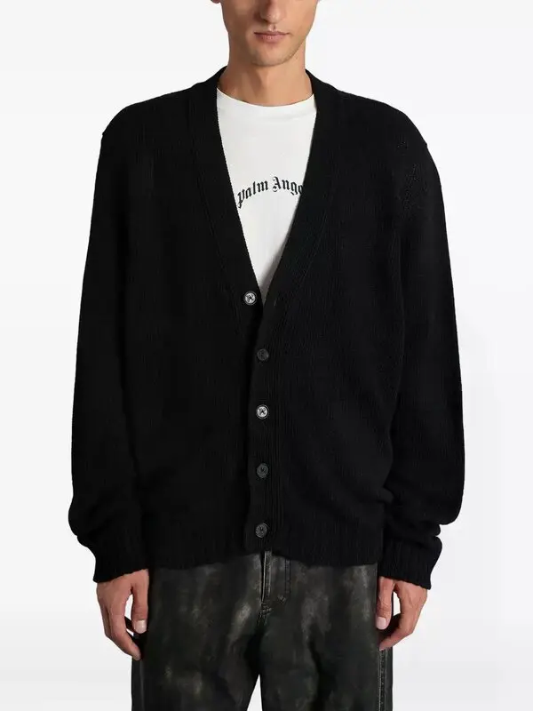 Palm Angels Button Cardigan - Black