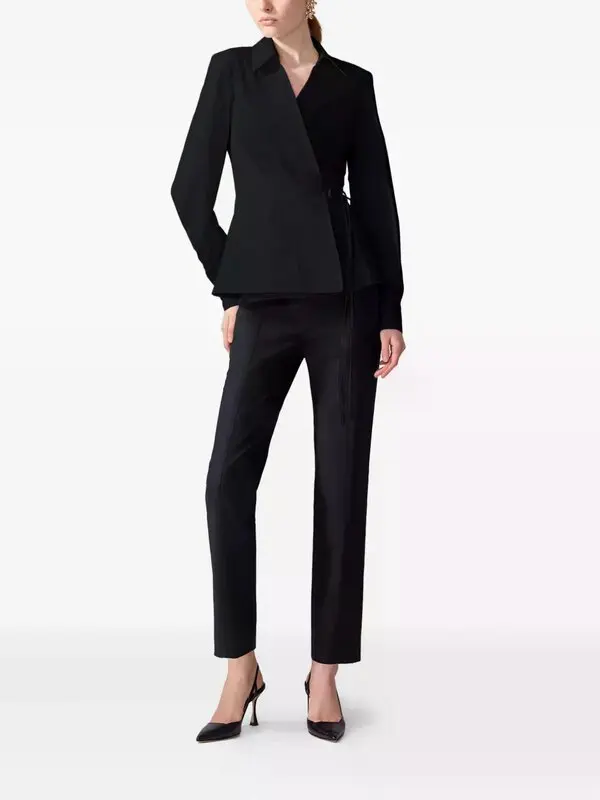 Carolina Herrera Tie-waist Wrap Shirt