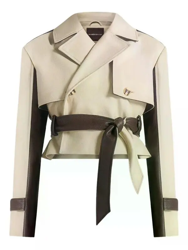 Manière De Voir Lelia Belted Jacket - Neutrals
